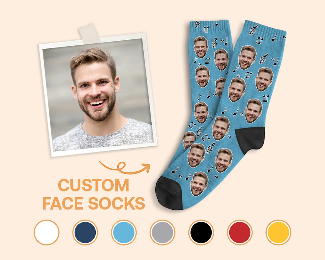 Personalized Face Socks, Music Socks, Custom Face Socks, Musician Items ...