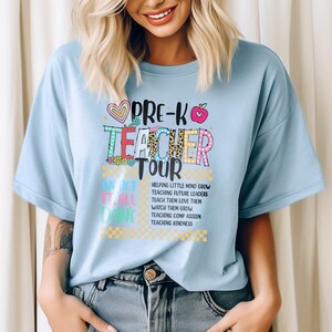 Prek Teacher Tour Shirt, Preschool Teacher Shirt, Back to School Tshirt ...