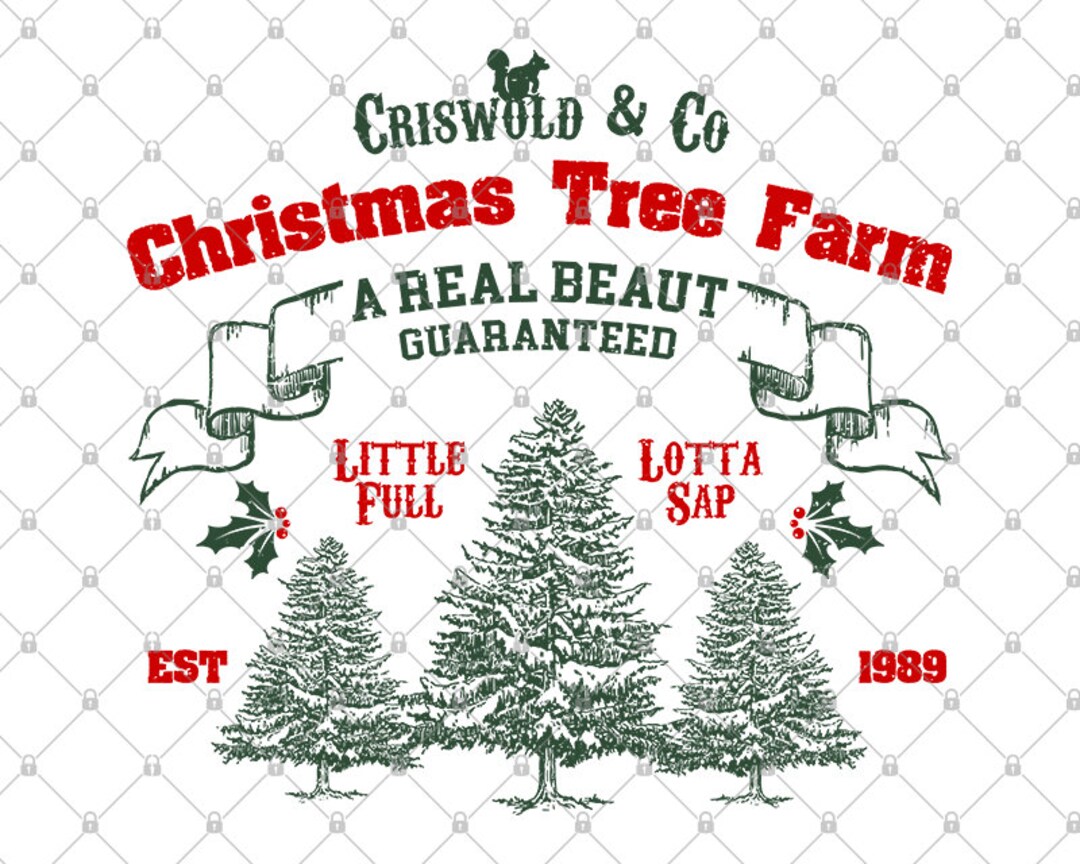 Christmas Tree Farm Png Family Christmas Png Christmas Movie - Etsy