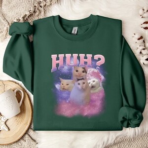 Funny Meme Huh Cat Shirt, Huh Cat Funny Meme Shirt, Absurd Shirt ...
