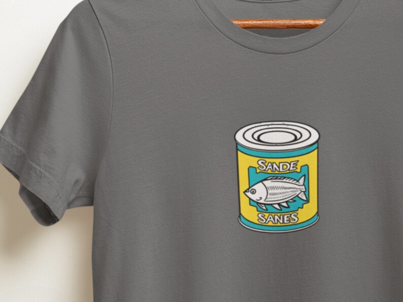 Sande Sanes, Unisex Premium Bellacanvas Tshirt, Cartoon Food Imagery ...