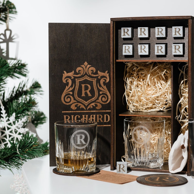 Wooden Whiskey Box - Etsy
