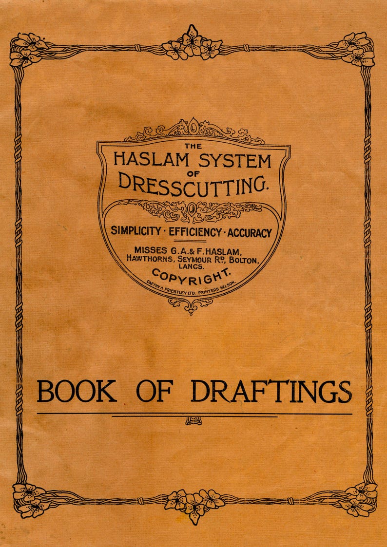 Haslam System of Dresscutting - Book of Drafting - No. 1 (1924) - PDF ...