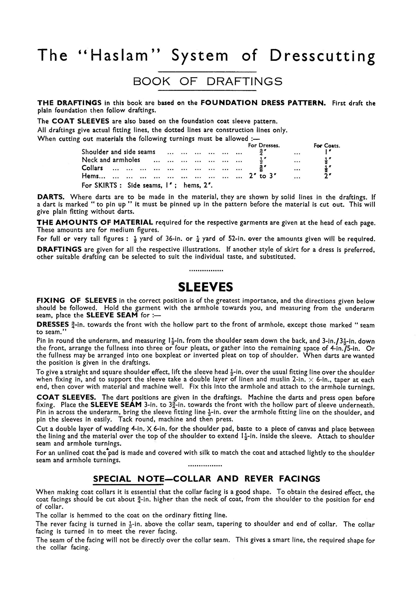 Haslam System of Dresscutting - Spring and Summer - No. 13 (1943) - PDF ...
