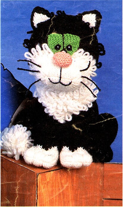 PDF Vintage Postman Pat Knitting Pattern Sweater Jumper and Jess Cat ...