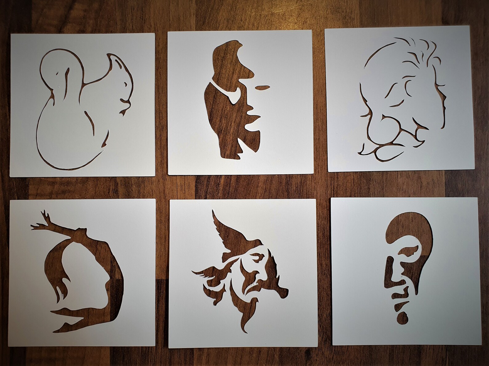 Optical Illusion Stencils Set of 6 - Etsy