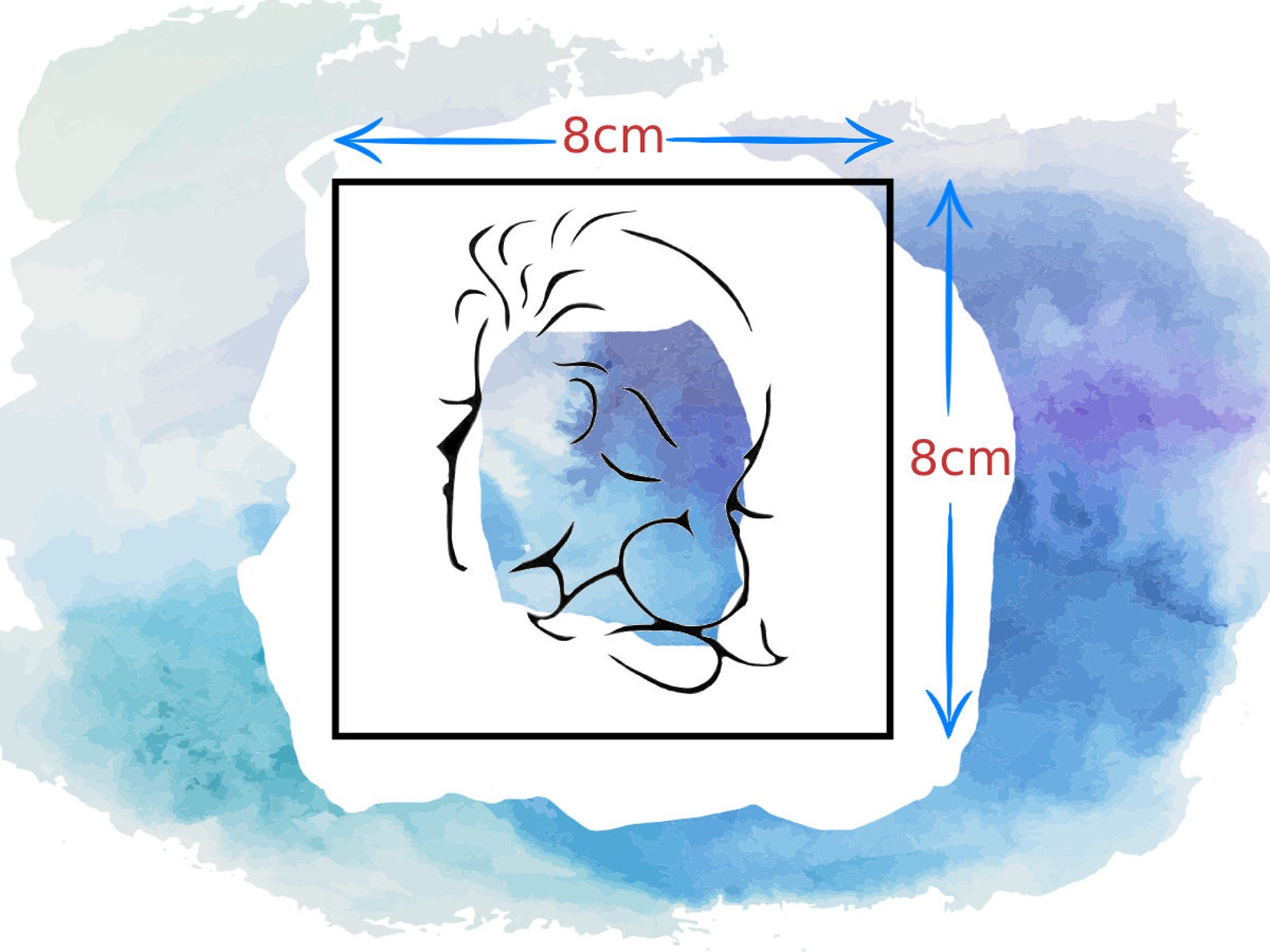 Optical Illusion Stencils Set of 6 - Etsy