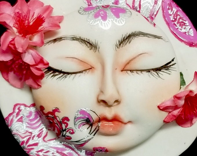 Ooak White Face Kimo Asian Inspired, Fancy Modern With Realistic ...