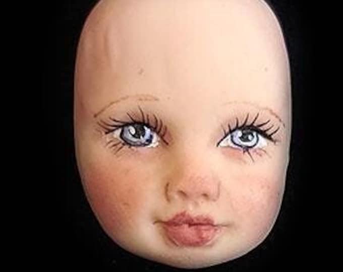 Flesh Tone Sweet Child Art Face Cabochons, Small Round W/ Flat Back ...