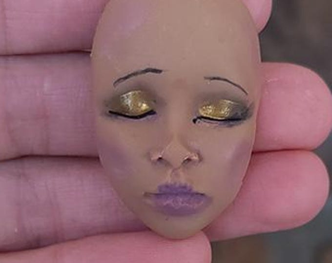 Ethiopian Goddess Atete Inspired, SM African Spirit Art Doll Face ...