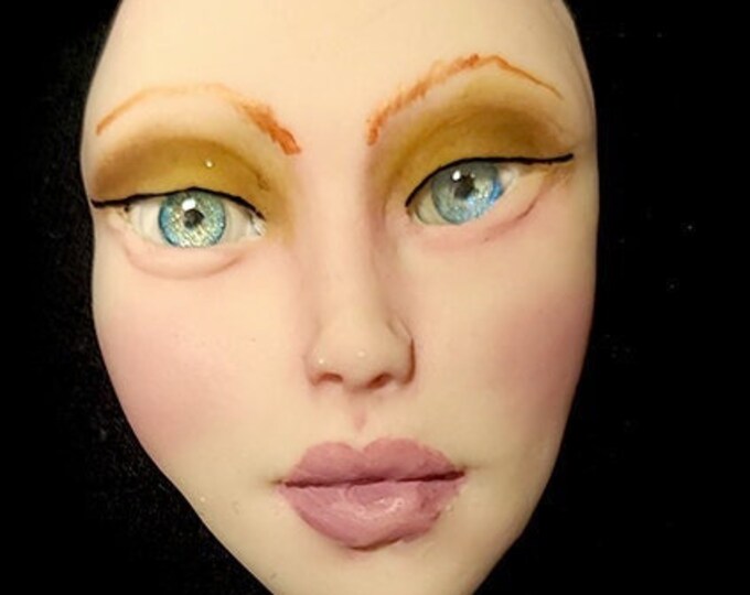 Plain Realistic Enchanting Fairy, Goddess Art Doll Face Cabochon, Lady ...