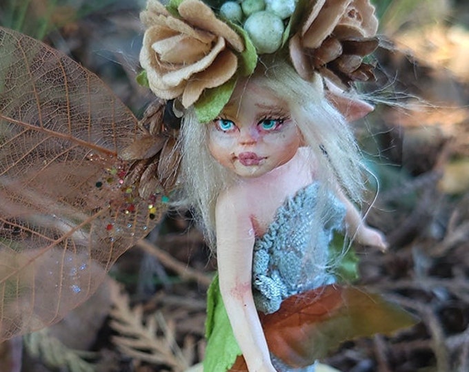 Willow Sugar Plum Baby Forest Druid Pixie, Ooak Clay Art Doll Fairy ...