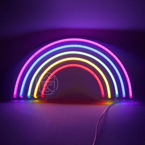 Rainbow LED Neon Sign Custom Neon Sign Light for Kids Room - Etsy