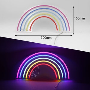 Rainbow LED Neon Sign Custom Neon Sign Light for Kids Room - Etsy