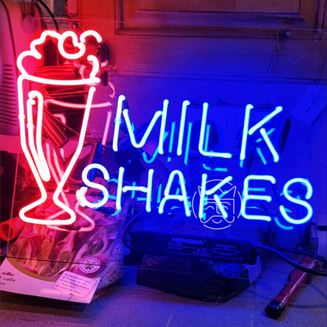 Milk Shakes Bar Decor Wall Hanging Signs Man Cave Handmade - Etsy