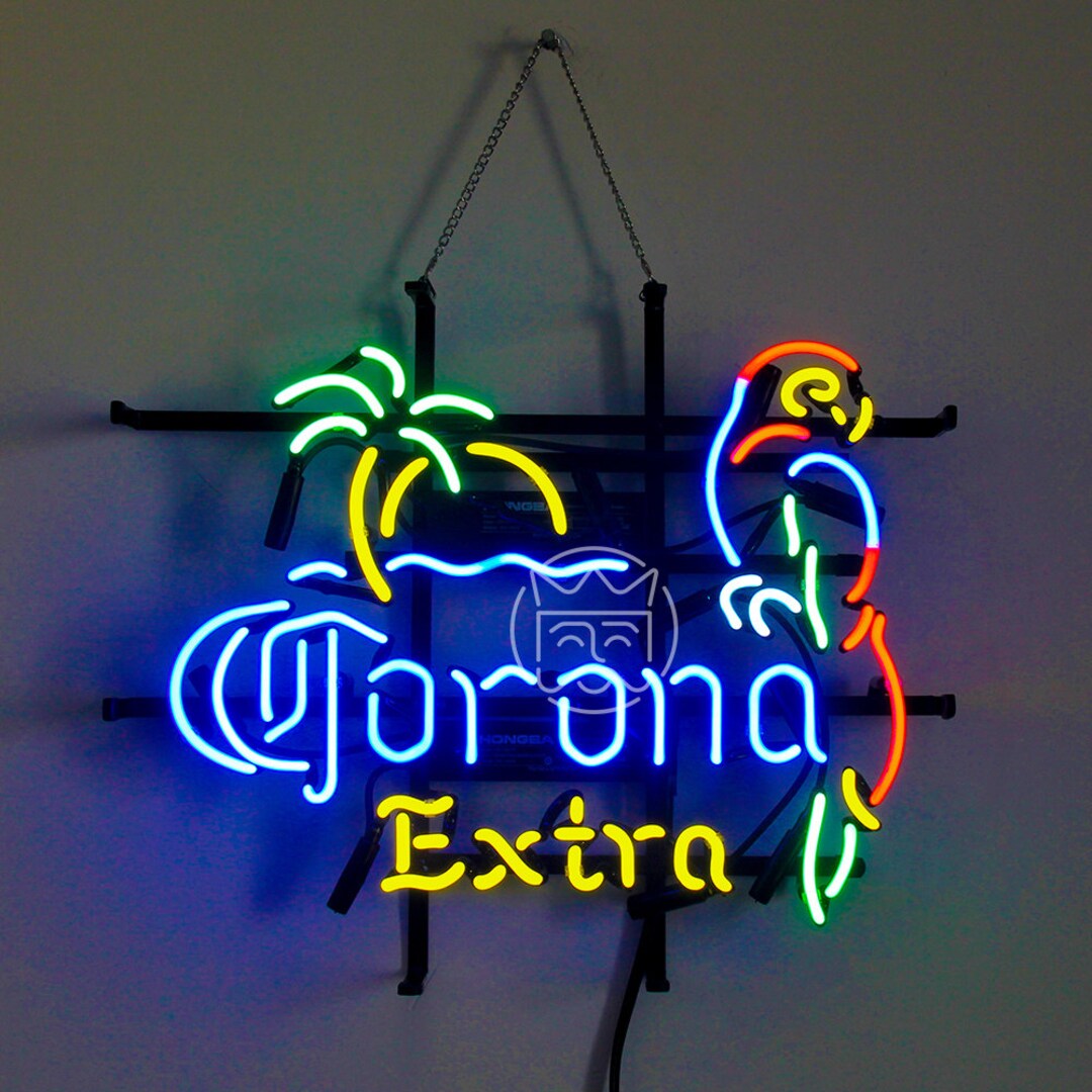 Corona Extra Parrot Palm Tree Personalized Jewelry Real Glass - Etsy Canada