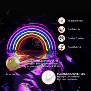 Rainbow LED Neon Sign Custom Neon Sign Light for Kids Room - Etsy