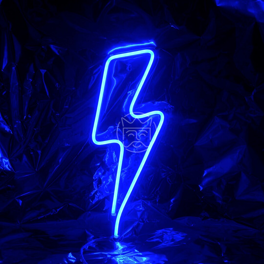 Flashing Lightning Handmade LED Neon Lights Sign Art Neon Sign - Etsy