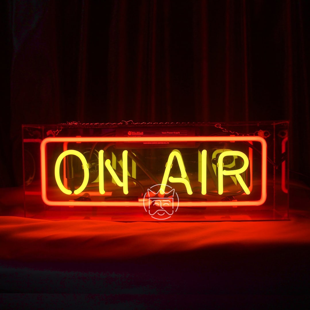 ON AIR Acryl Light Box Benutzerdefinierte Echtglas Neon Sign - Etsy.de