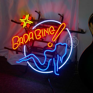 Bada Bing Wall Art Handmade Real Glass Neon Sign Light for Beer Bar ...