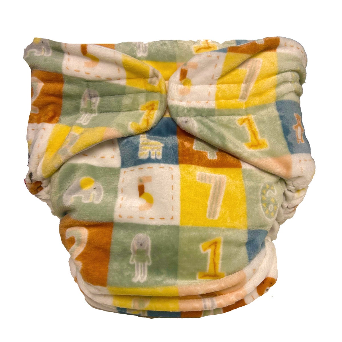 ABDL Omutsu Fluffy Padded Diaper Colorful With Numbers and - Etsy UK