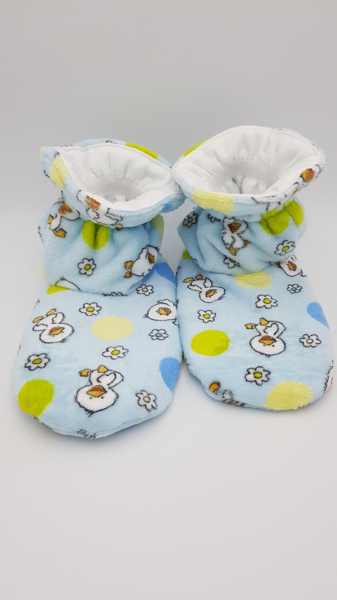 Baby Pink Snuggle Fleece Fabric Booties Shoes for Adults - Etsy UK