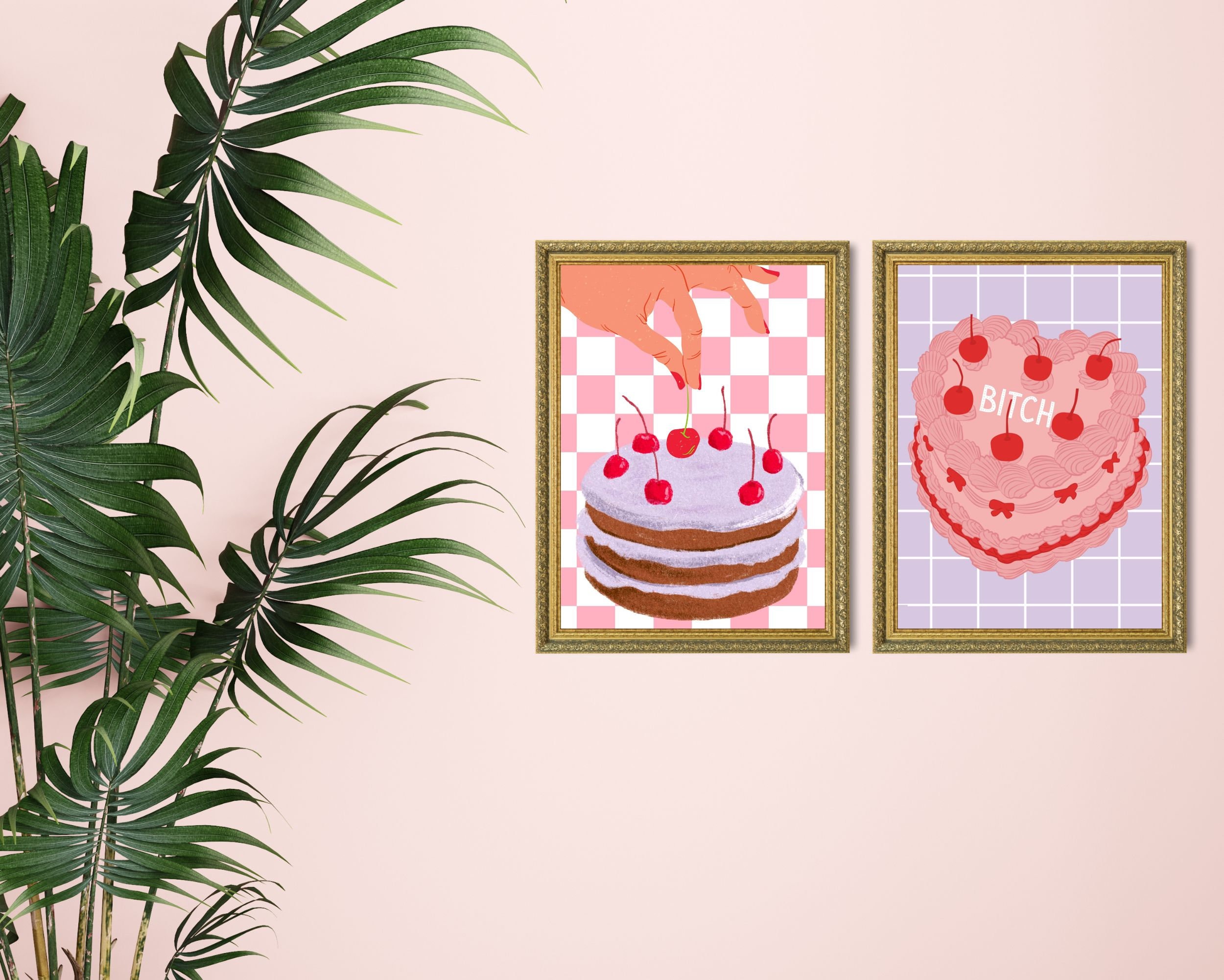 Preppy Wall Art Set, Set 4 of Printable Wall Art, Preppy Wall Decor ...
