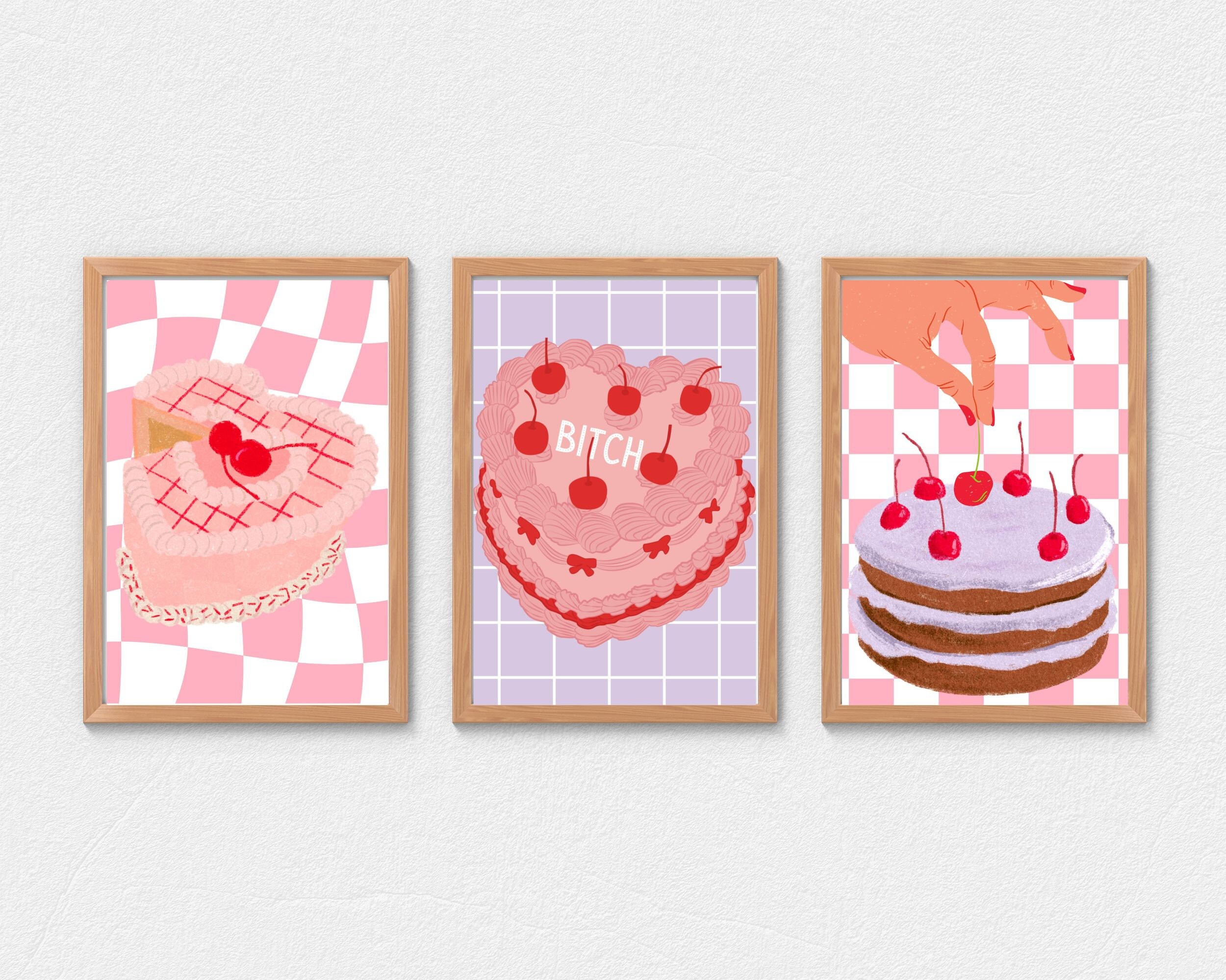 Preppy Wall Art Set, Set 4 of Printable Wall Art, Preppy Wall Decor ...