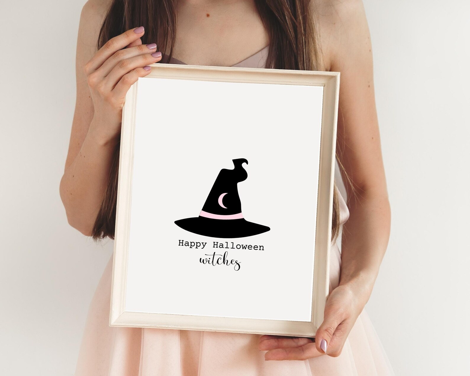 Pink Halloween Wall Art Set of 10 Printables Girly Halloween - Etsy