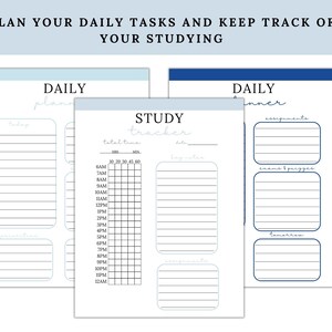 Student Planner Printable Pack, Study Pack, School and College ...