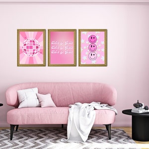 Preppy Wall Art, Preppy Room Decor, Pink Preppy Prints, Preppy Wall ...