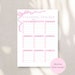 Coquette Cleaning Checklist, Printable Cleaning Tracker, Editable ...