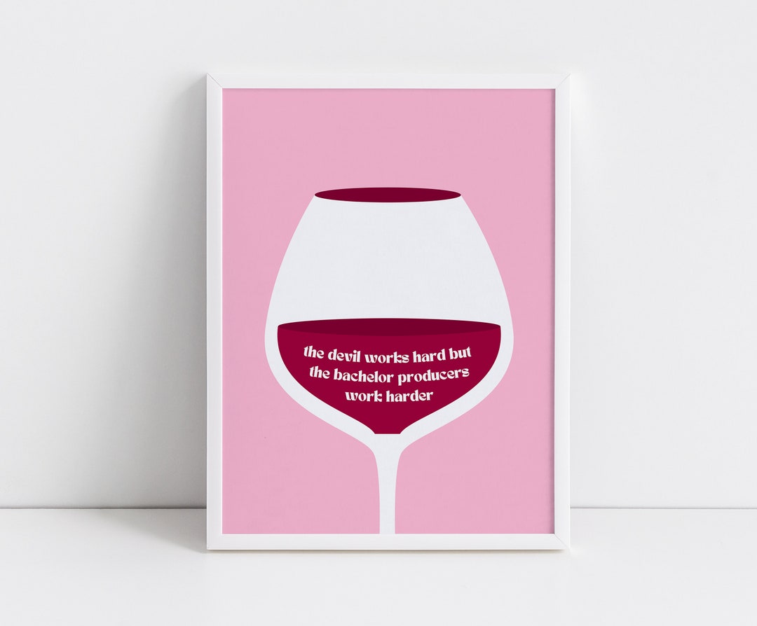 The Devil Works Hard but the Bachelor Producers Work Harder - Etsy