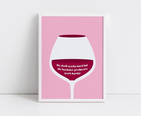 The Devil Works Hard but the Bachelor Producers Work Harder - Etsy