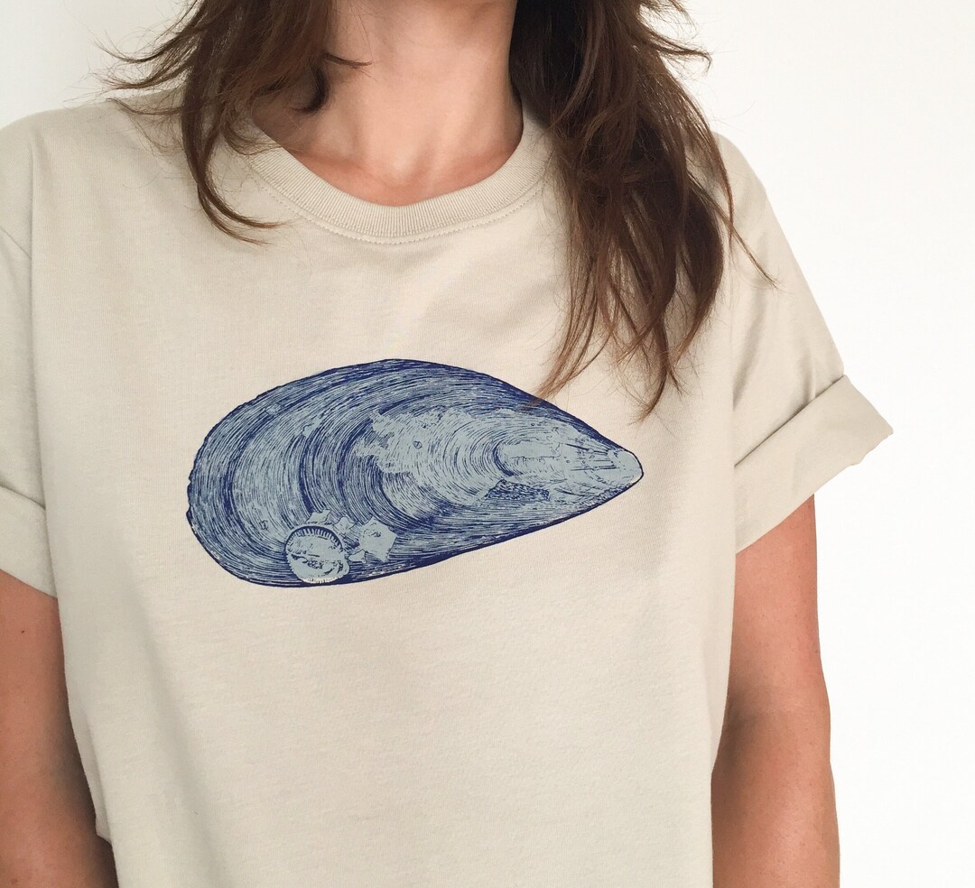 Unisex Mussel T-shirt, Hand Made Unique T, Muscle Shirt, Grunge ...