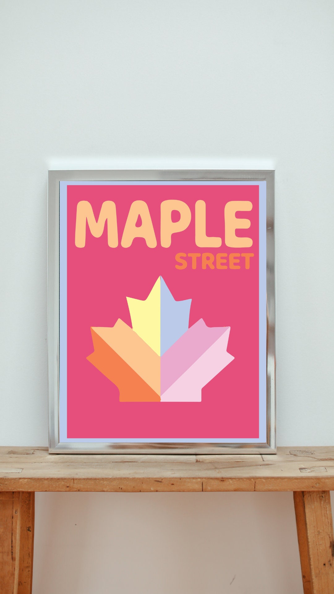 MAPLE STREET POSTER - Digital File - Etsy