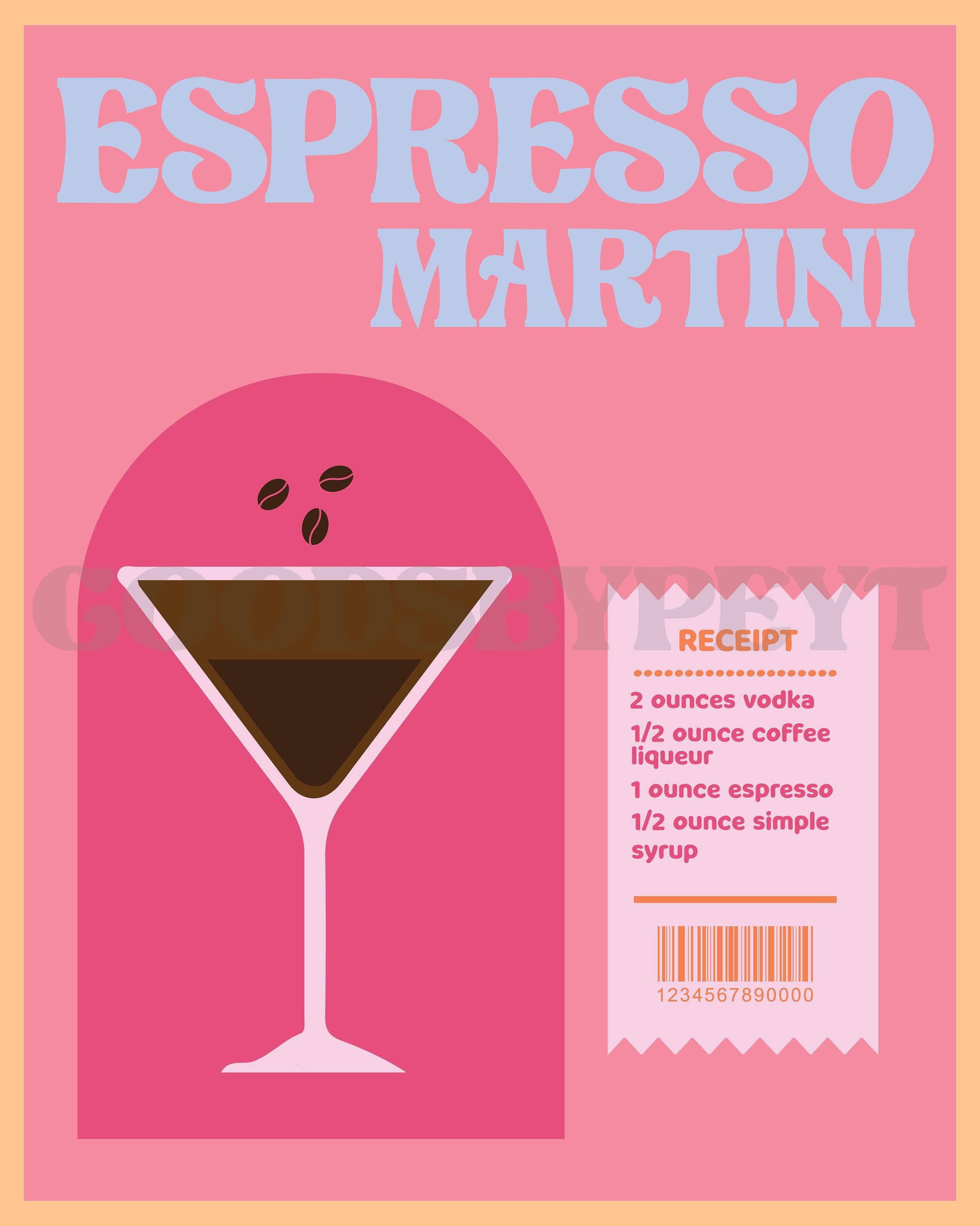 SET OF 8 Cocktail Drink, Colorful Bar Poster Set - Digital File - Etsy