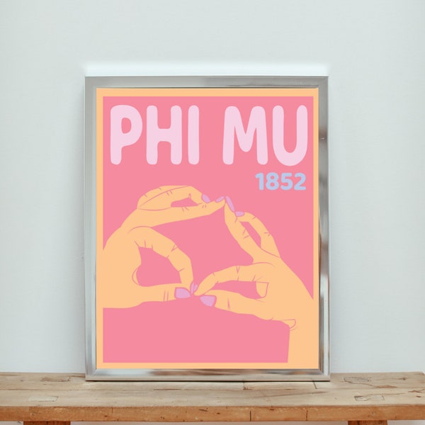 Phi Mu Canvas - Etsy