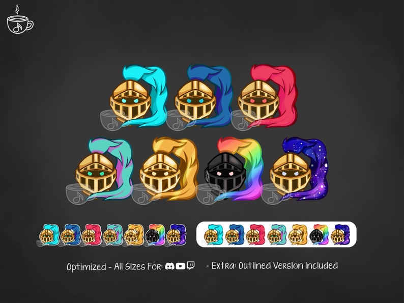 Knight Badges Recolor Pack 7 Sub/bit Streaming Badges for - Etsy