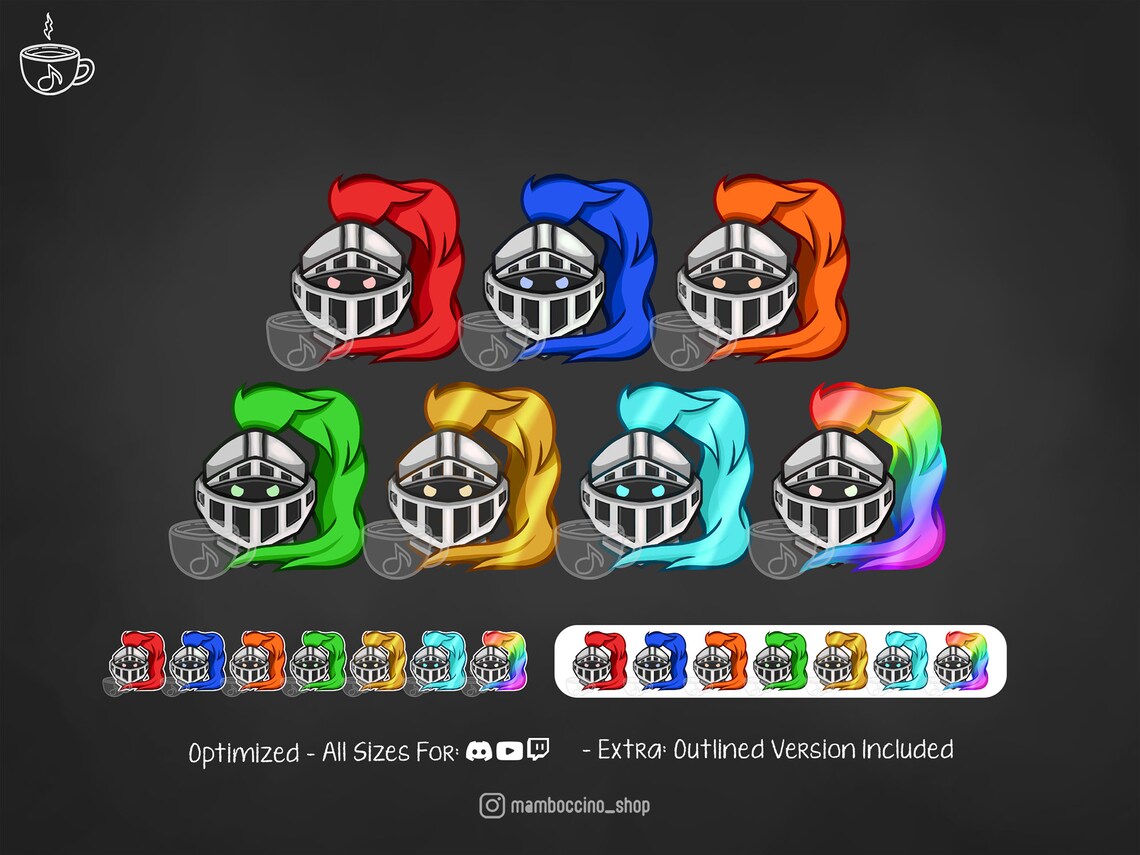 Knight Badges | Classic Pack | 7 Sub/bit Streaming Badges for Twitch ...