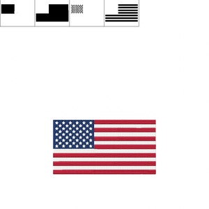 United States Flag Embroidery Design 5 Sizes , File Formats in Pes, Dst ...