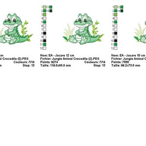 Jungle Safari Baby Animals Machine Embroidery Design 3 Sizes, File ...