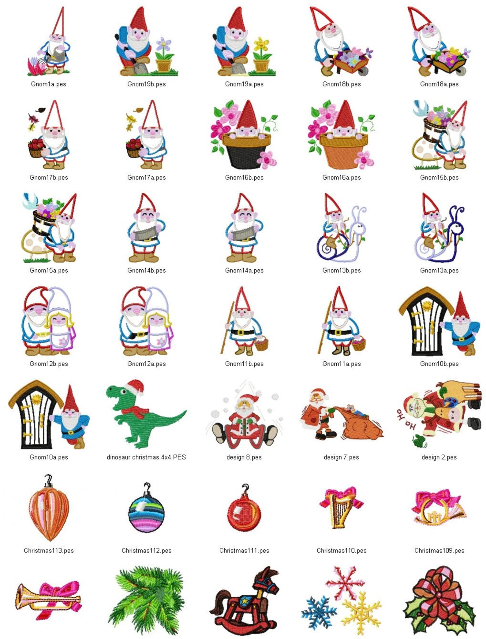 249 Christmas Embroidery Designs Bundle, Various Hoop Sizes , File ...