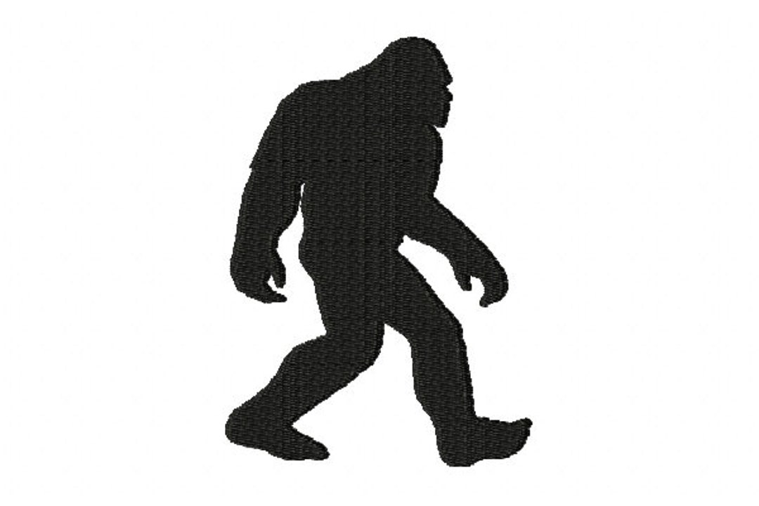 Bigfoot Silhouette Embroidery Design 12 Sizes , File Formats in Pes ...