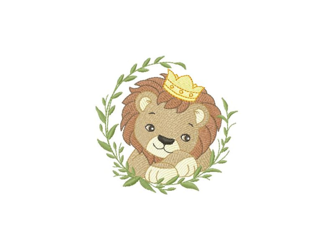 Lovely Lion King Embroidery Designs, Animal Embroidery Design Machine ...