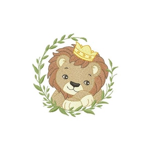 Lovely Lion King Embroidery Designs, Animal Embroidery Design Machine ...