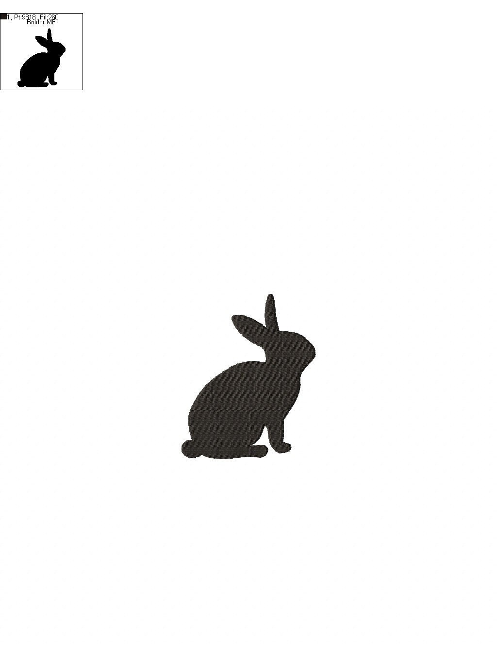 Rabbit Embroidery Designs File Formats in Pes Dst Jef Xxx - Etsy