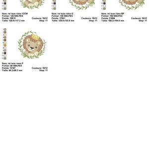 Lovely Lion King Embroidery Designs, Animal Embroidery Design Machine ...