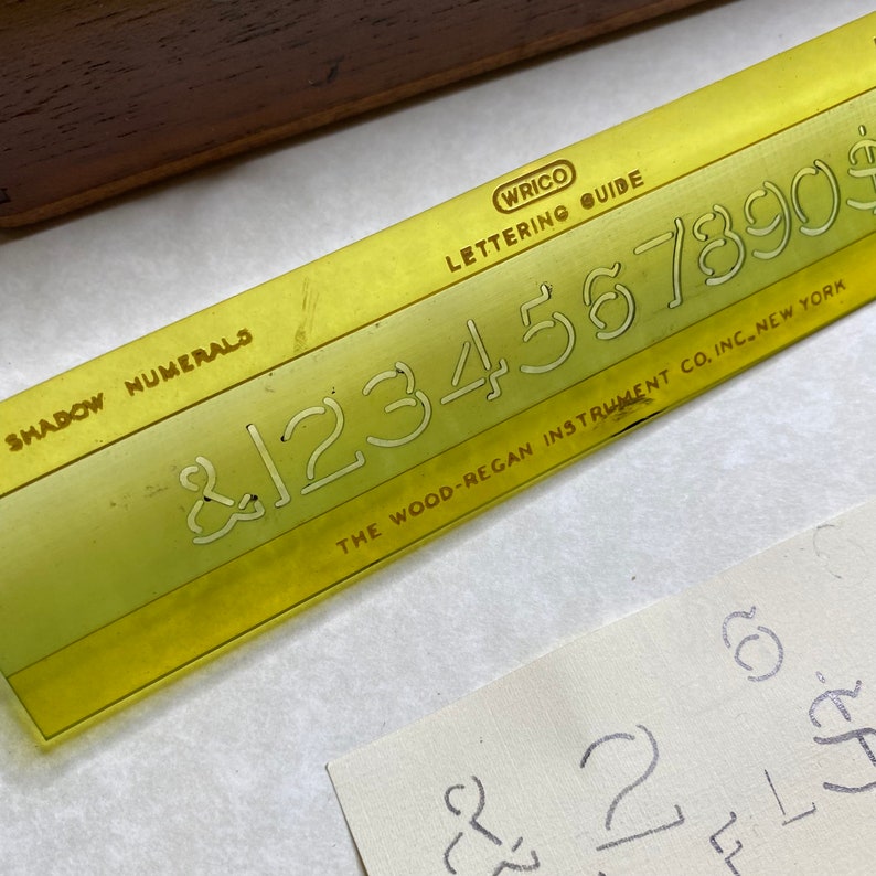 Vintage Wrico Lettering Guides Letter Stencils Drafting Kit - Etsy
