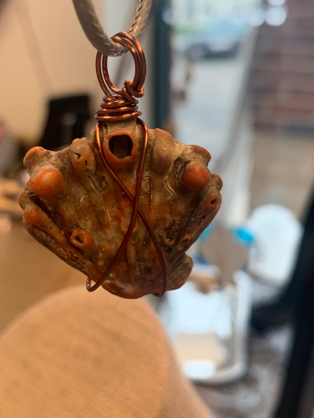 Lions Paw Copper Wrapped Pendent - Etsy